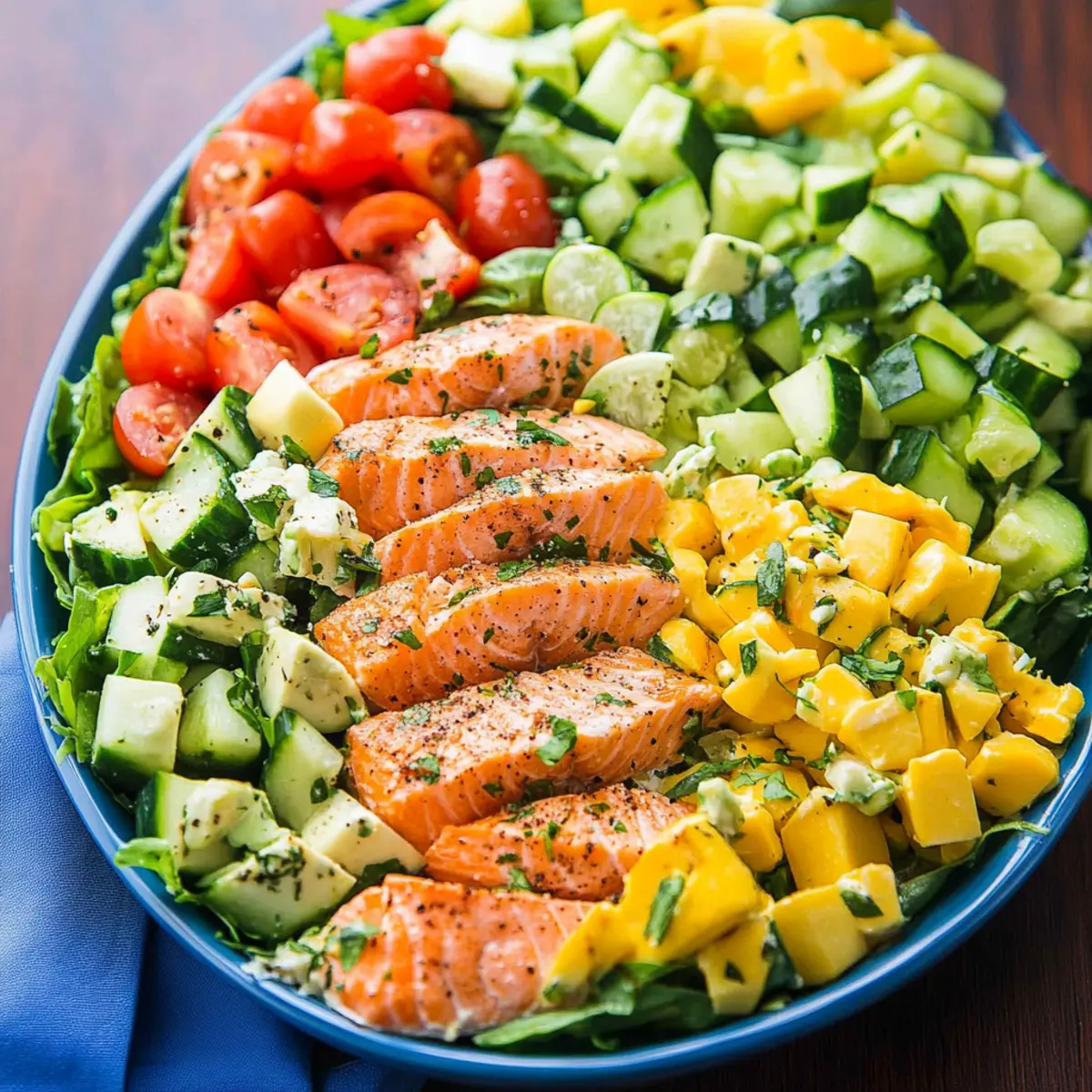 Easy Salmon Cobb Salad Recipe: Deliciously Fresh Delight